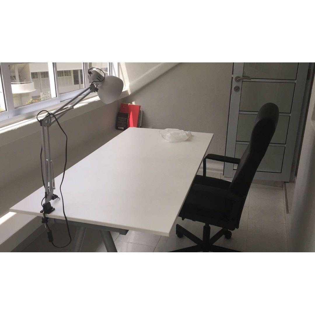 IKEA working table, Furniture & Home Living, Furniture, Tables & Sets ...