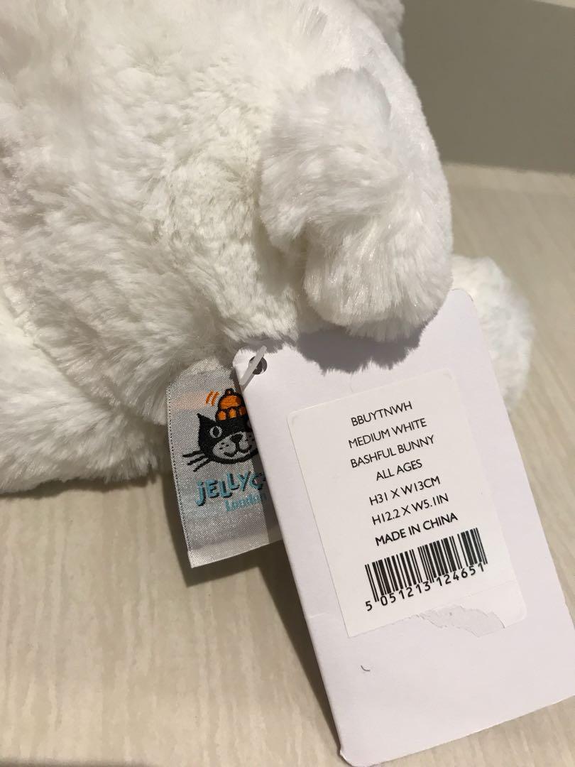 Jellycat Bashful Bunny White (exclusive to the little white company ...