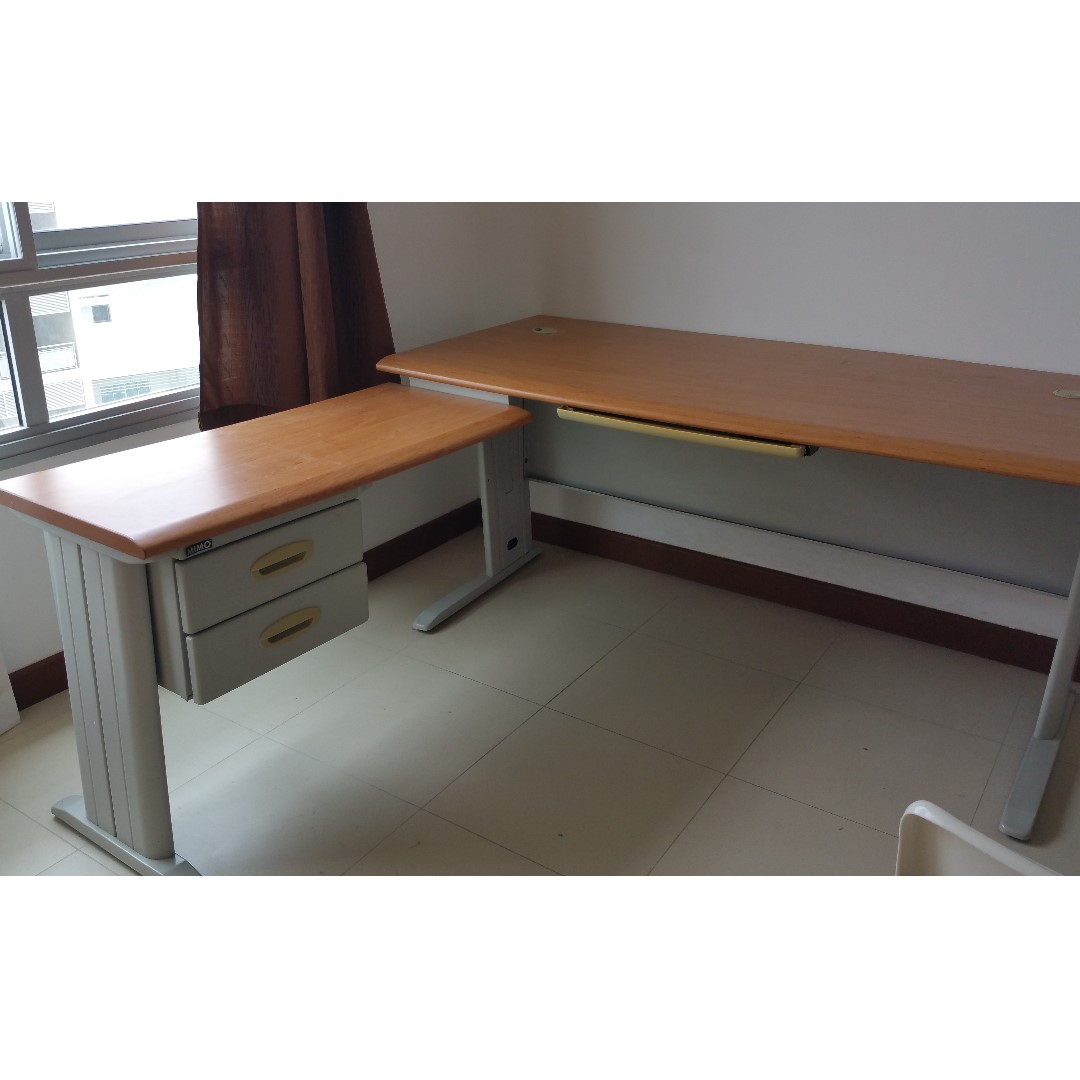 L-shape Study Table, Furniture & Home Living, Furniture, Tables & Sets ...