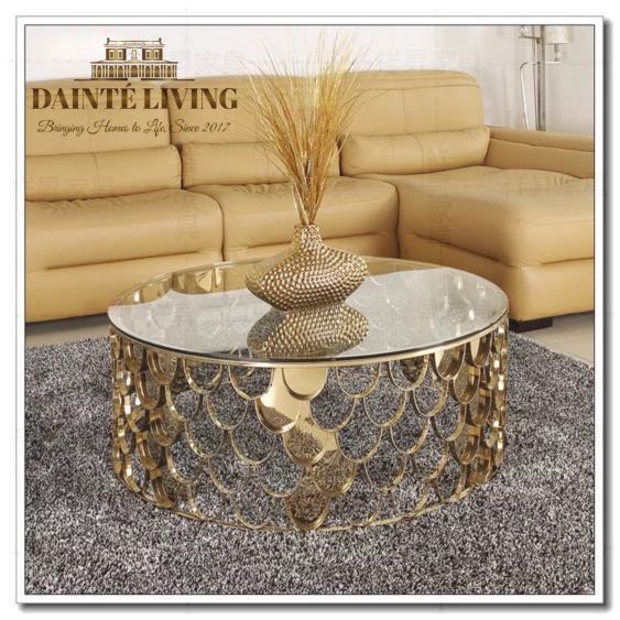 Luxury Gold Accent Coffee Table | Modern Luxury | Bespoke, Furniture ...