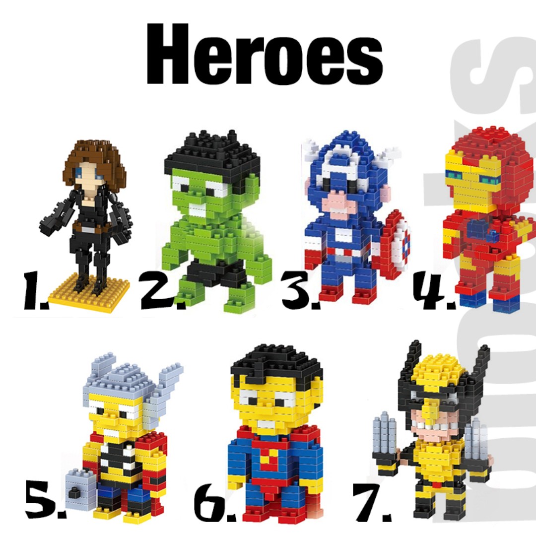 Marvel Avengers Building Blocks!, Hobbies & Toys, Toys & Games on Carousell