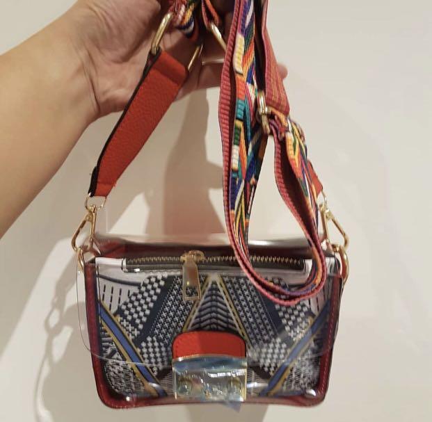 Mecca Transparent crossbody/sling bag, Women's Fashion, Bags & Wallets ...