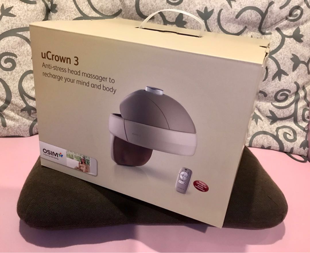 OSIM uCrown 3 - BNIB Head & Neck Massager, Sports Equipment, Exercise & Fitness, Cardio ...