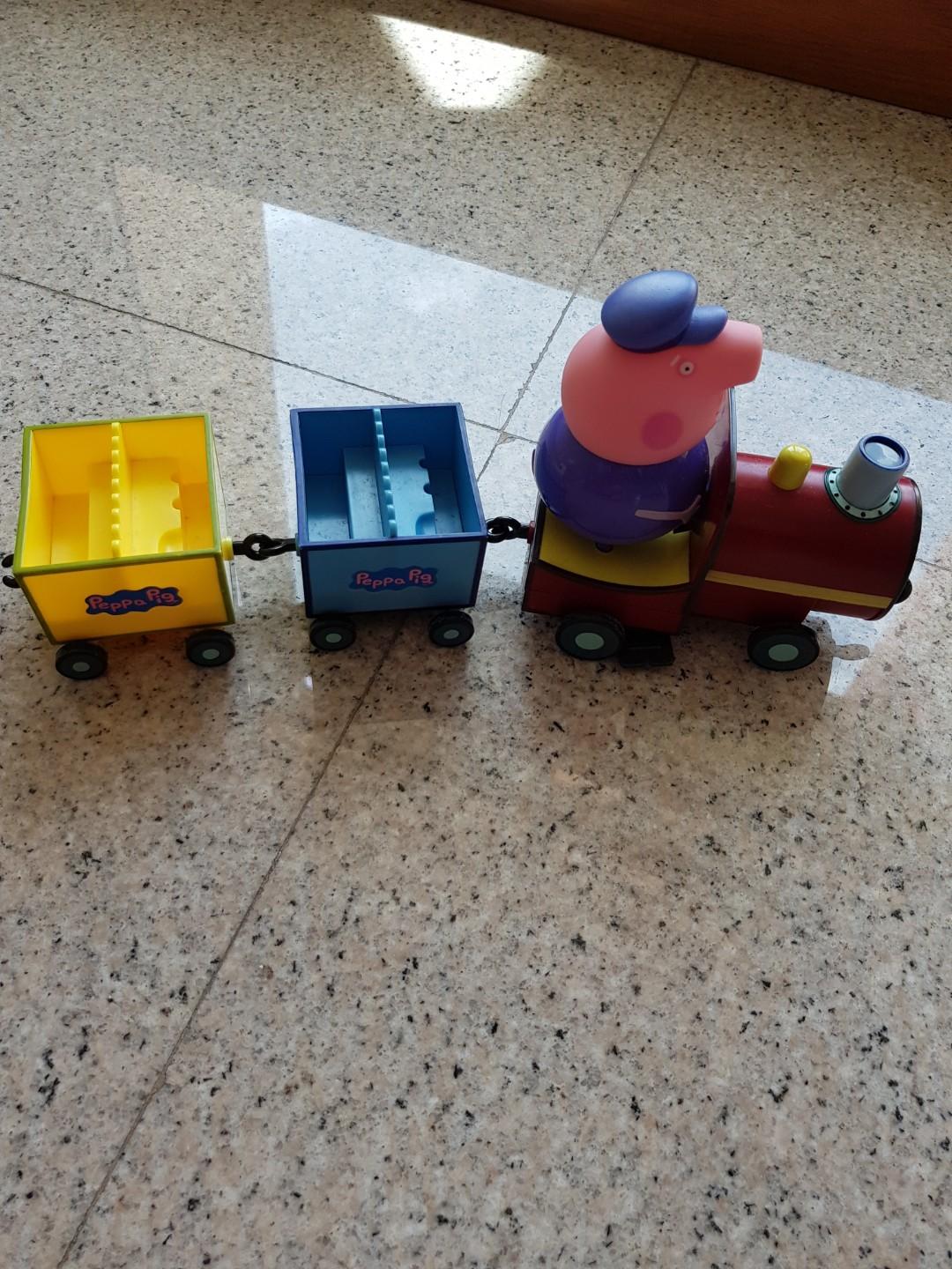 Peppa pig on grandpa's pig train set, Hobbies & Toys, Books & Magazines ...