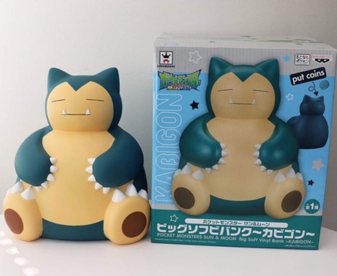 Pokemon Snorlax Coin Bank, Hobbies & Toys, Toys & Games on Carousell