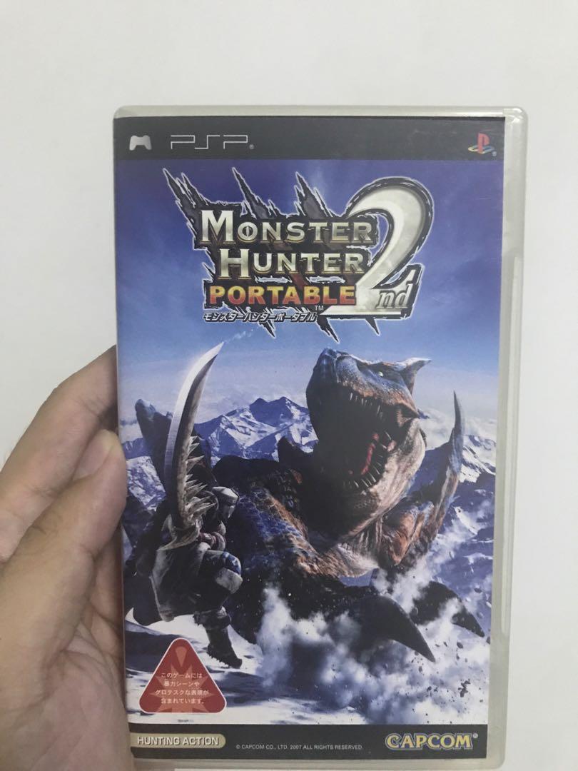 PSP Monster hunter 2 portable Japanese version, Video Gaming, Video ...