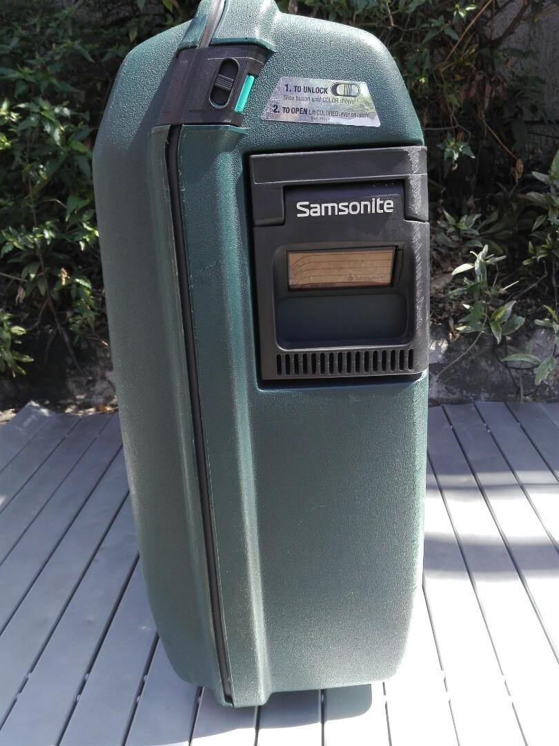 2 wheels Samsonite Oyster Luggage TRiO GLS Green USA, Hobbies & Toys ...