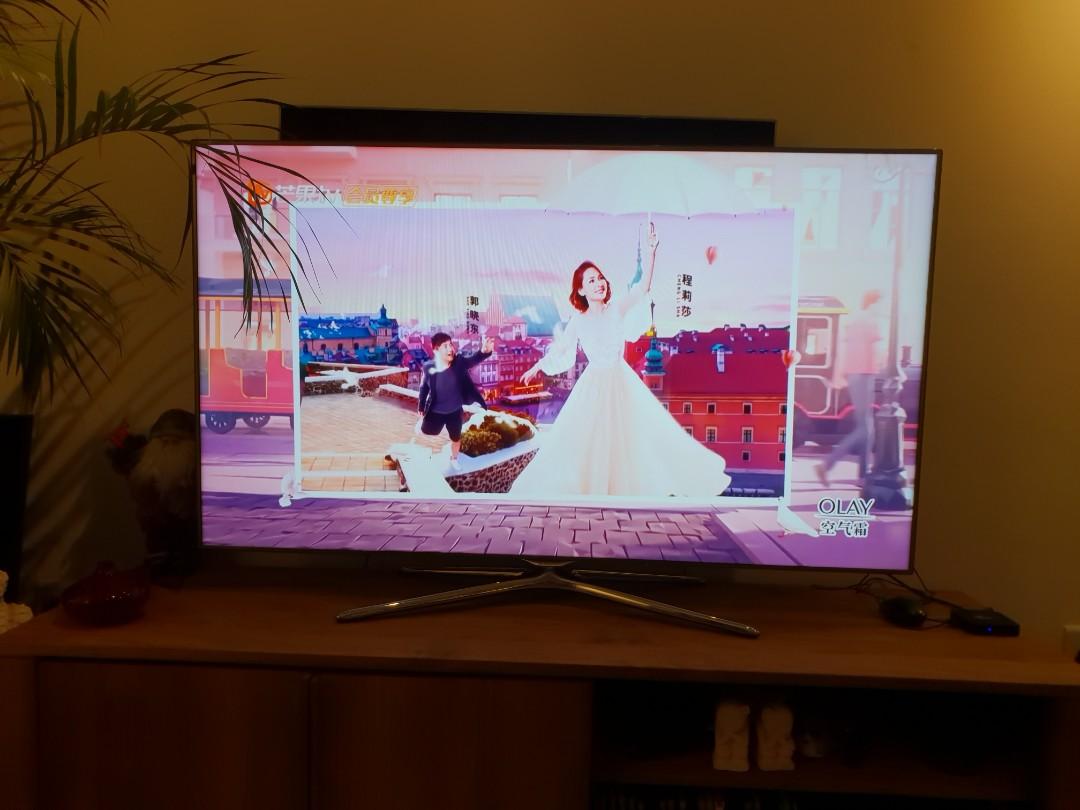 Samsung 55" 3D SMART TV UA55F7100AR wt 3D glasses & 3D Player, TV ...