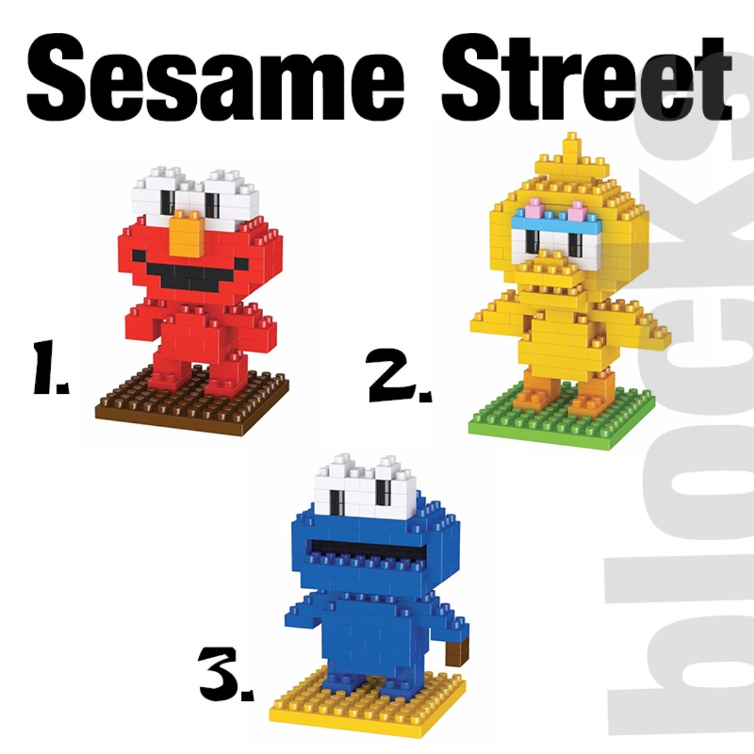 Sesame Street Building Blocks - 3 characters to choose!, Hobbies & Toys ...