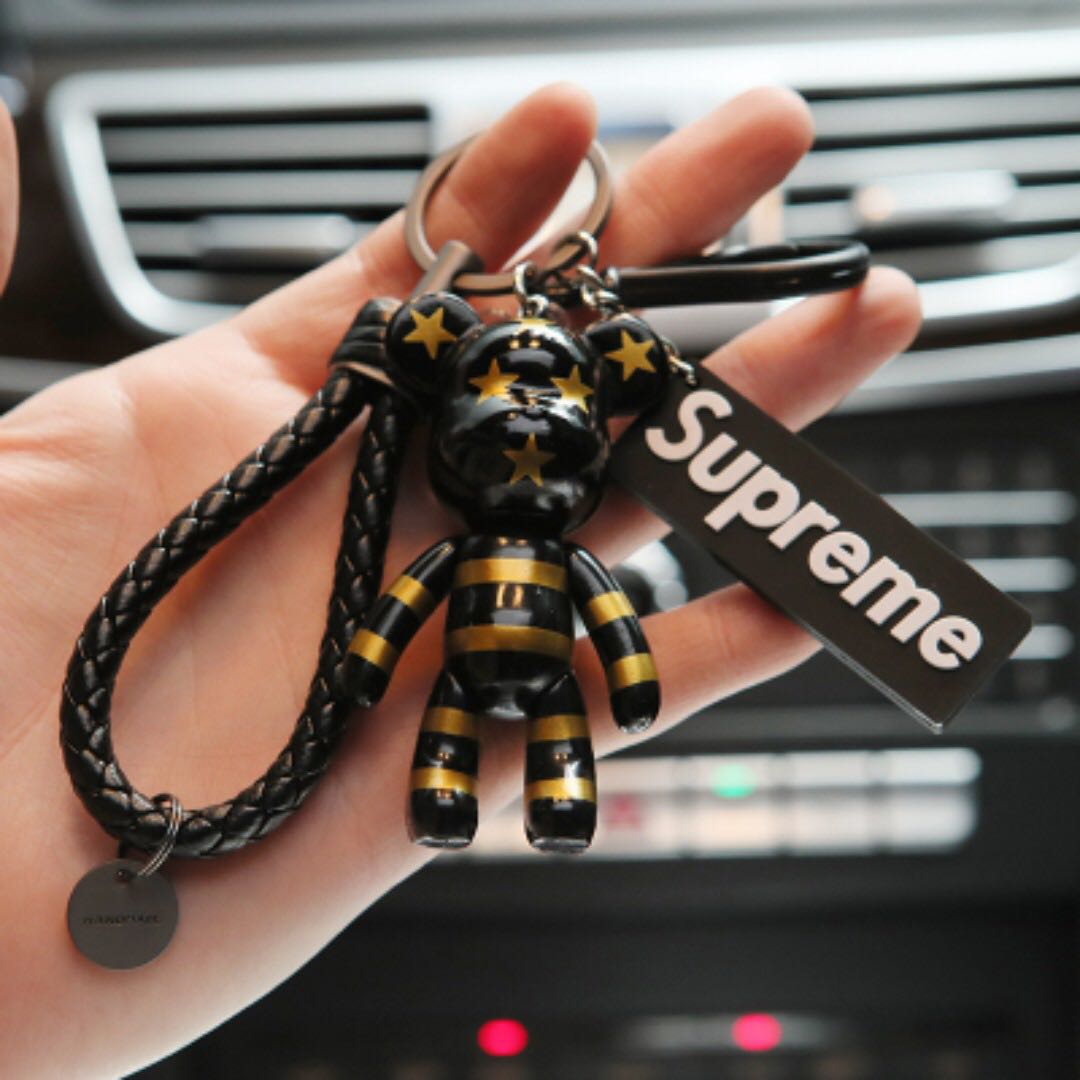 stylish supreme bearbrick keychain., Men's Fashion, Accessories, Others ...