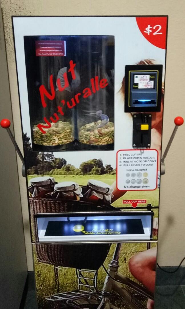 Used nuts vending machine, Everything Else on Carousell