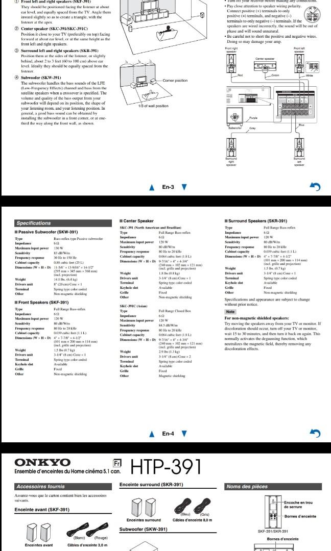 Used Onkyo Ht-R391 5.1 Home Theater System, Audio, Soundbars, Speakers & Amplifiers on Carousell