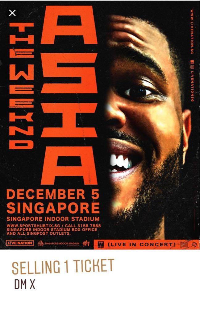 Weeknd concert ticket, Tickets & Vouchers, Event Tickets on Carousell