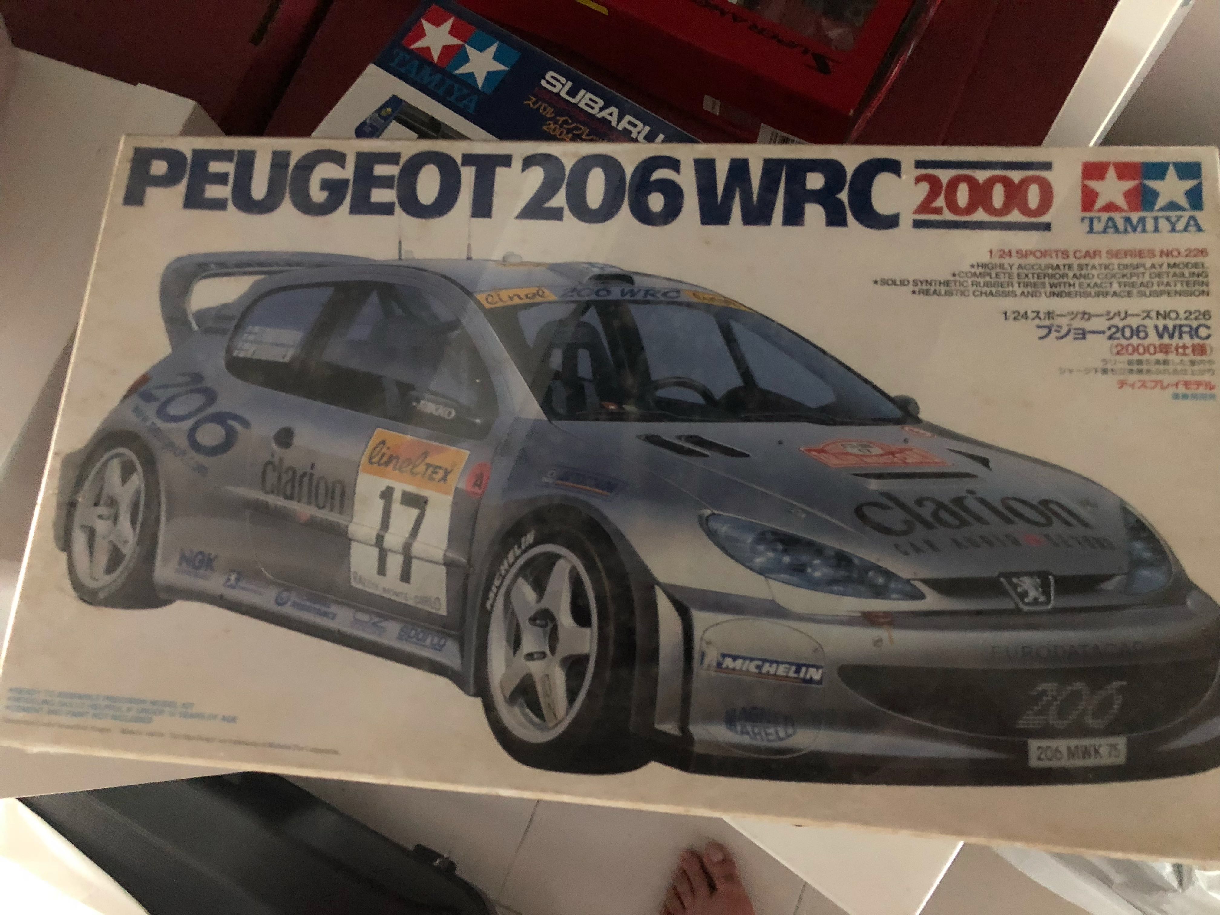 1/24 Tamiya Peugeot 206 wrc 2000, Hobbies & Toys, Toys & Games on Carousell