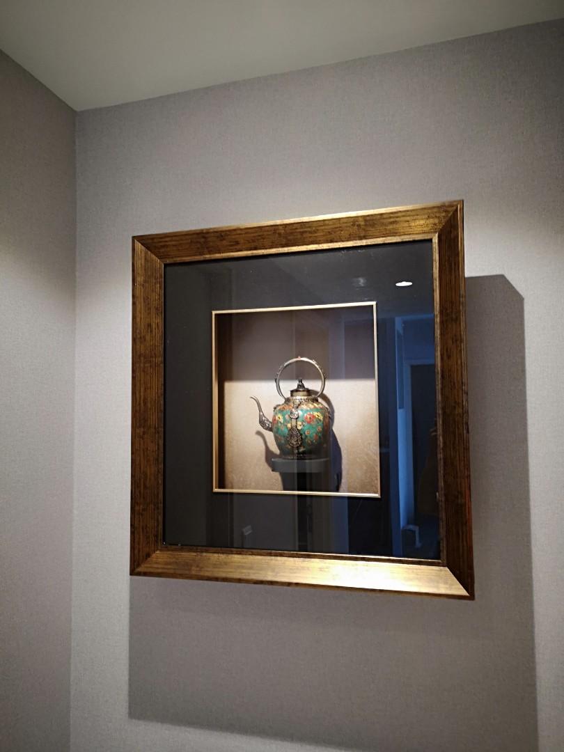 Antique 3d teapot in frame painting, Furniture & Home Living, Home ...