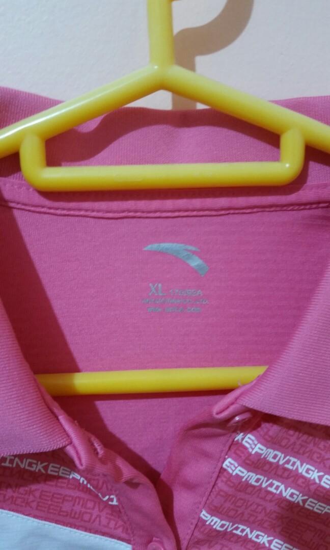 Anta polo shirt, Women's Fashion, Tops, Shirts on Carousell