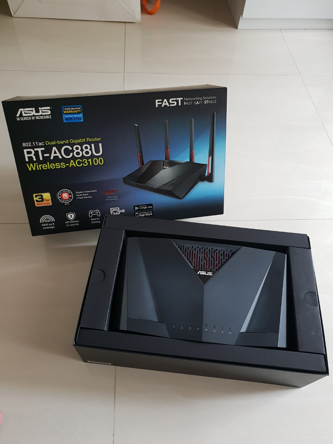 Asus RT-AC88U Router, Computers & Tech, Parts & Accessories, Networking ...