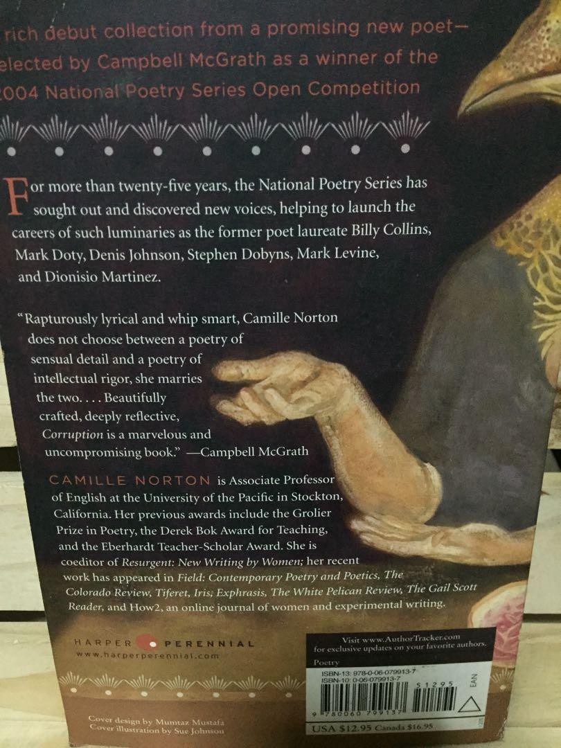 Corruption (Poems) by Camille Norton- National Poetry Series Winner ...