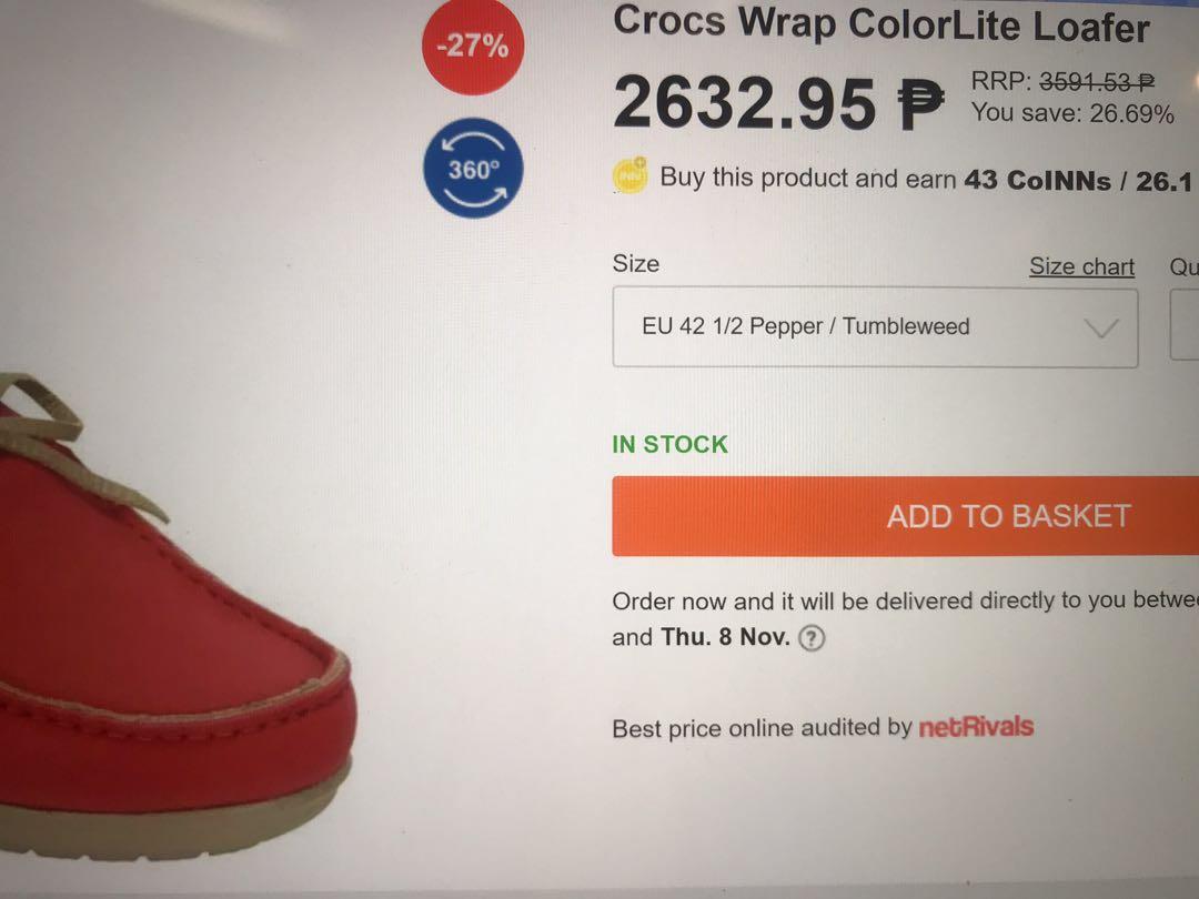 Crocs Wrap Colorlite Loafer, Women's Fashion, Footwear, Flats & Sandals ...