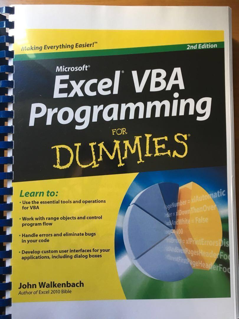 Excel VBA, Hobbies & Toys, Books & Magazines, Textbooks on Carousell