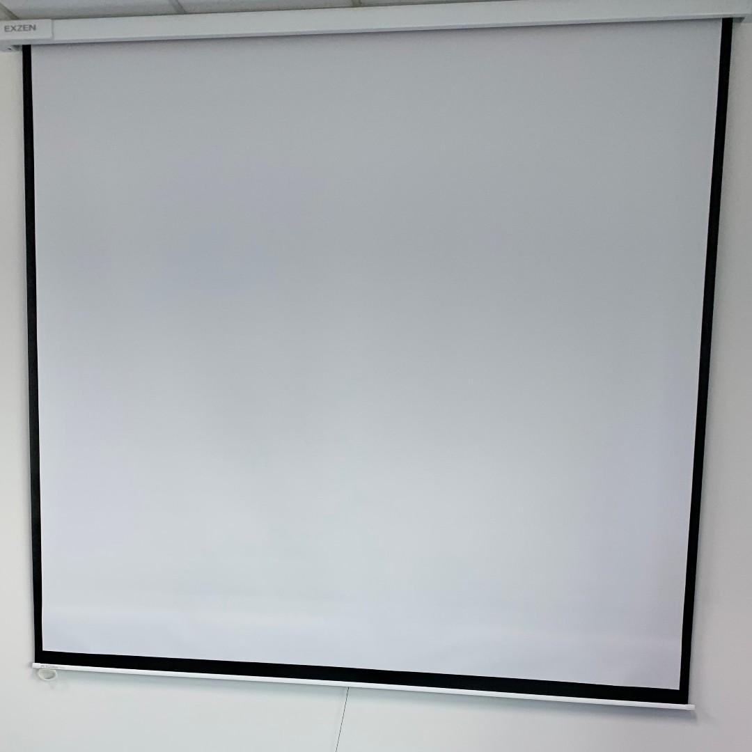 EXZEN projector screen, TV & Home Appliances, TV & Entertainment ...