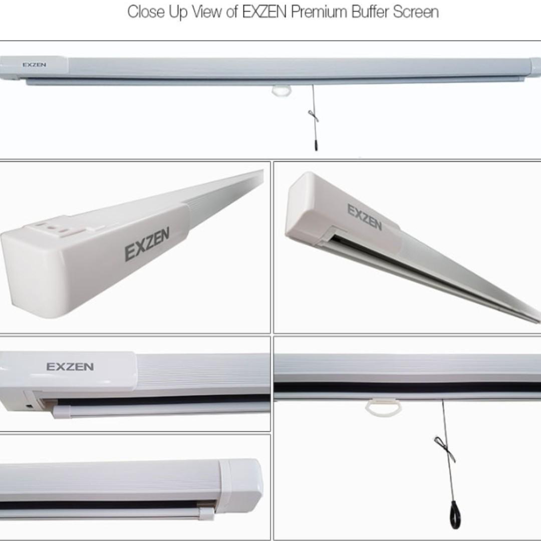 EXZEN projector screen, TV & Home Appliances, TV & Entertainment ...