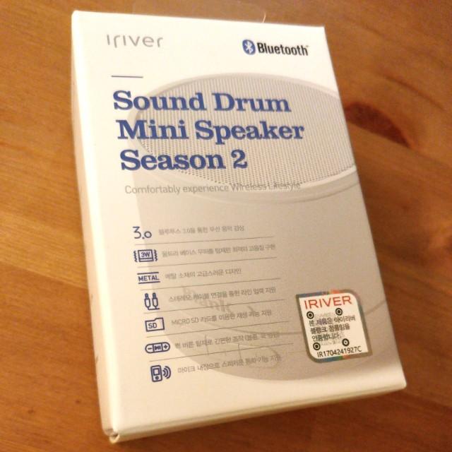 Iriver Sound Drum Mini Speaker Season 2, 音響器材, Soundbar、揚聲器、藍牙喇叭、耳擴 ...
