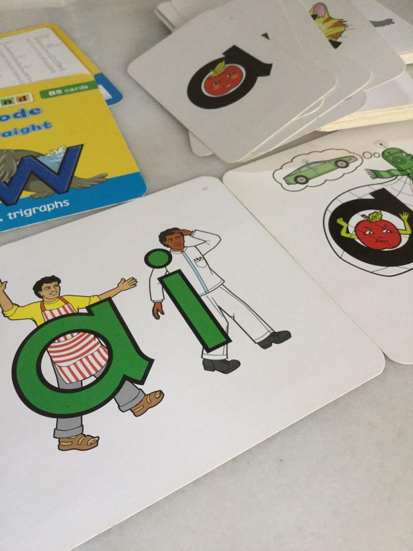 Letterland Picture Code Cards - straight, Hobbies & Toys, Books ...