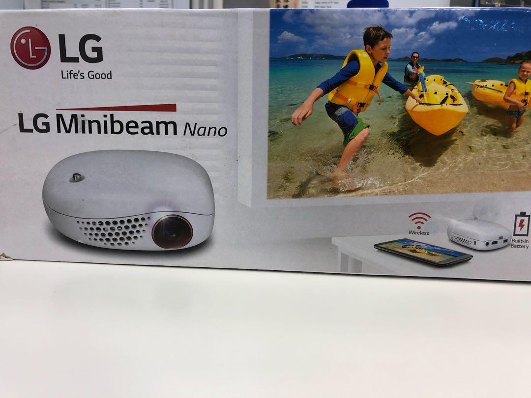 LG Minibeam Nano projector, TV & Home Appliances, TV & Entertainment ...