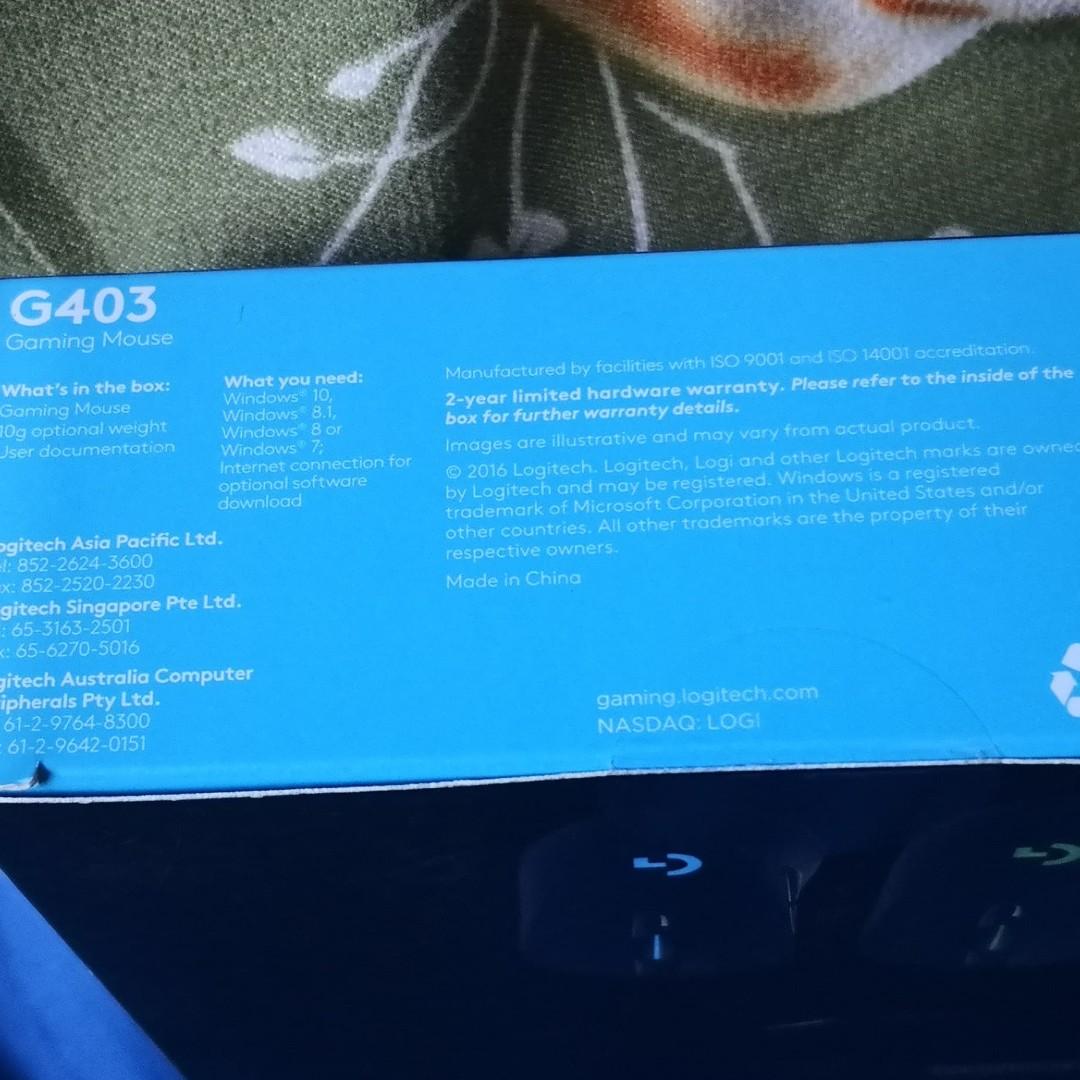 Logitech G403 Gaming Mouse Computers And Tech Parts And Accessories
