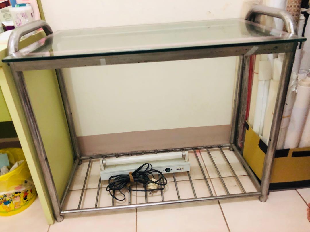 Meja tracing gambar lukis arsitek plus lampu TL, Perabotan Rumah di ...