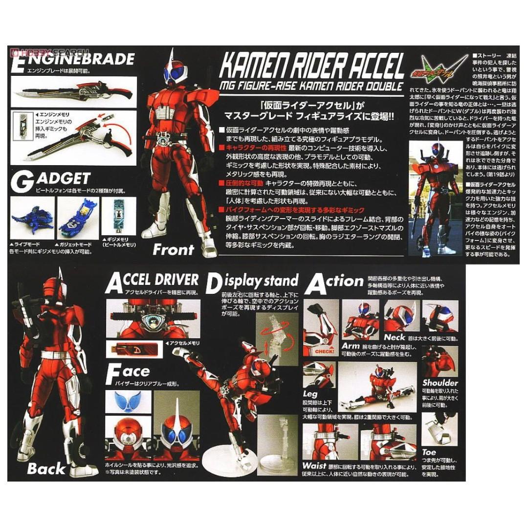 MG Kamen Rider Accel, Plastic model, Hobbies & Toys, Toys & Games on ...