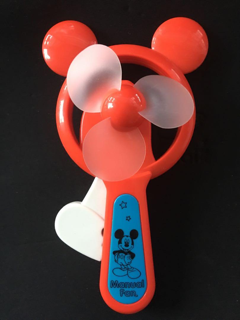 Mickey Mouse Manual Fan, Hobbies & Toys, Toys & Games on Carousell
