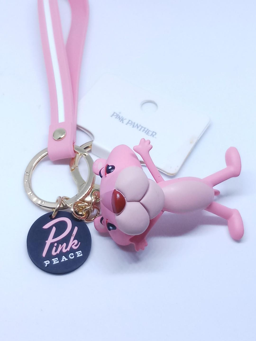 Miniso Pink Phanter bagcharm keychain, Women's Fashion, Watches ...