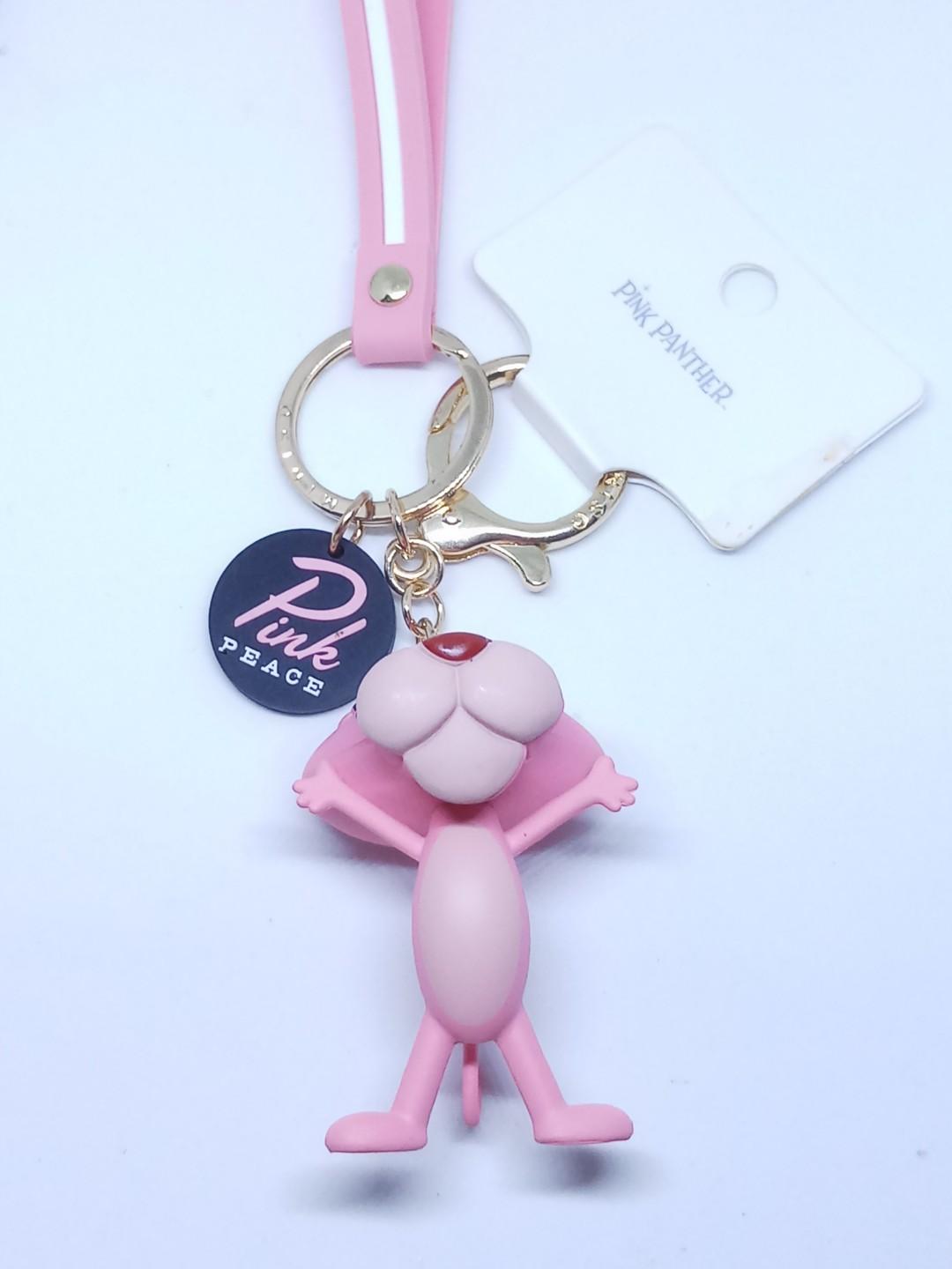 Miniso Pink Phanter bagcharm keychain, Women's Fashion, Watches ...