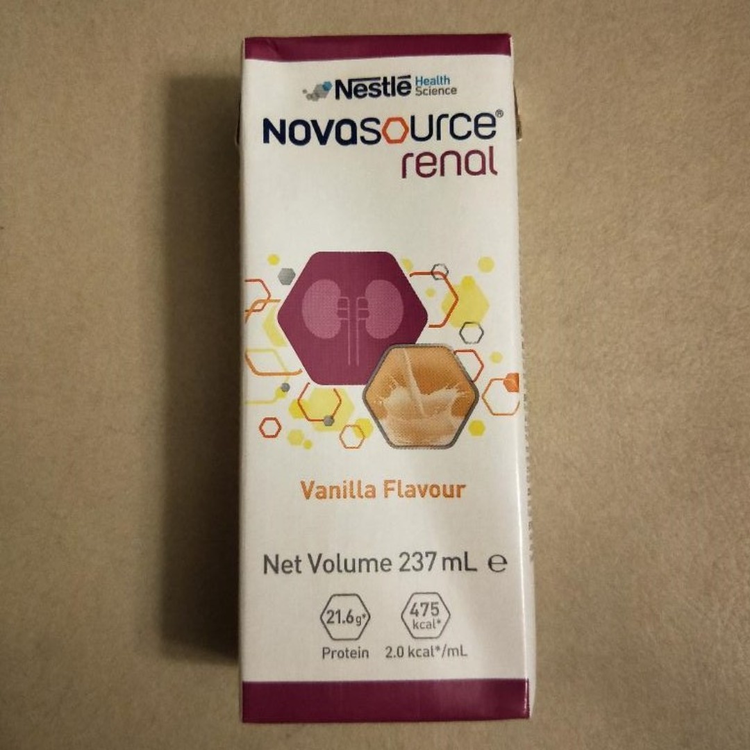 Nestle Novasource Renal - Vanilla Flavour, Health & Nutrition, Health ...