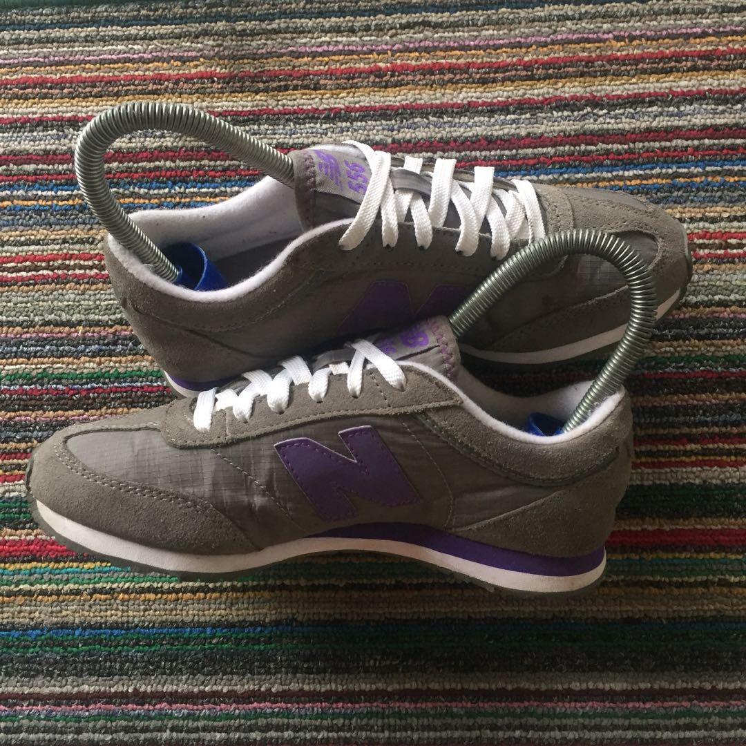 New Balance, 556 in Grey/Purple, Fesyen Wanita, Sepatu di Carousell