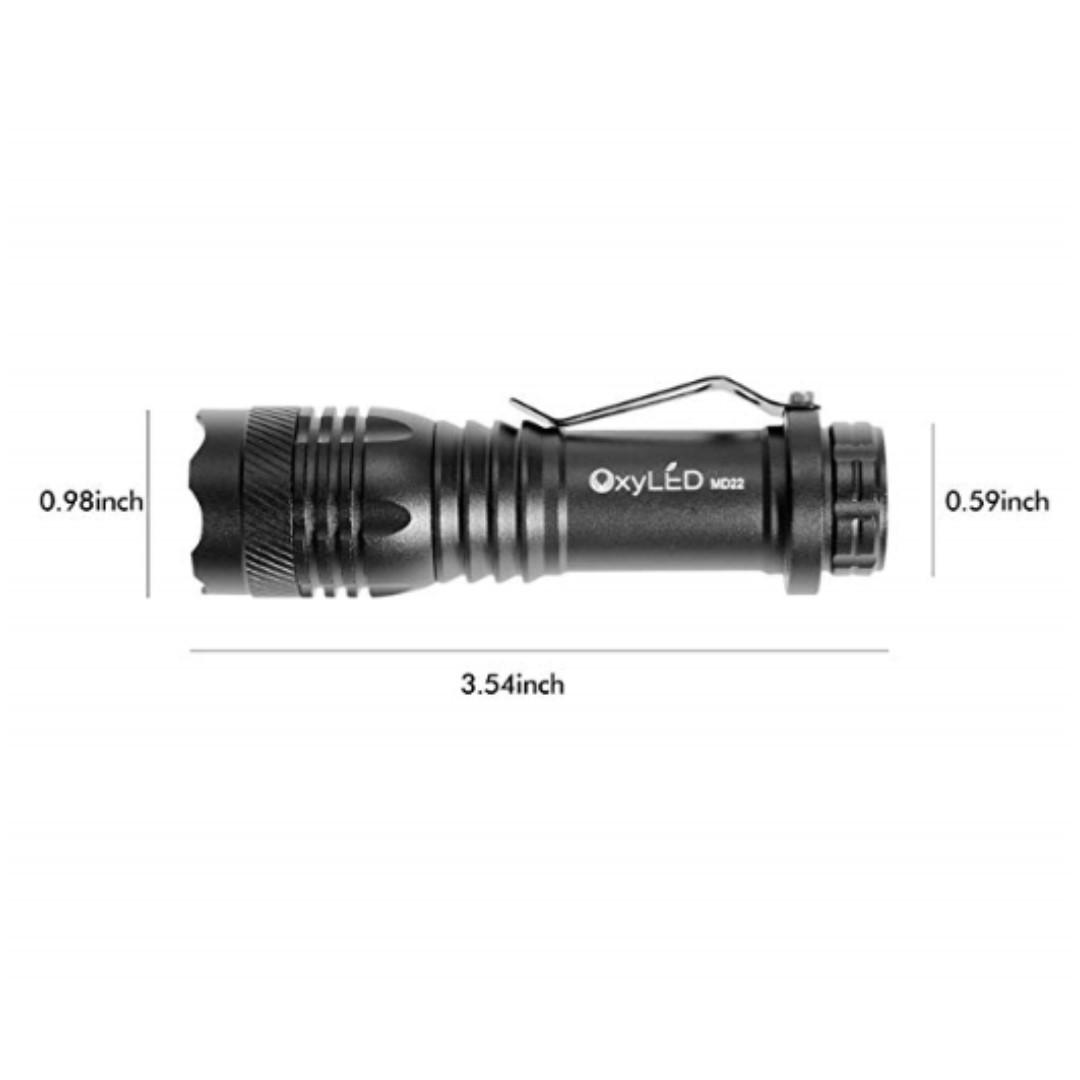 P9 OxyLED LED Flashlight Torch MD22, High-Lumen, ZOOM, Waterproof ...