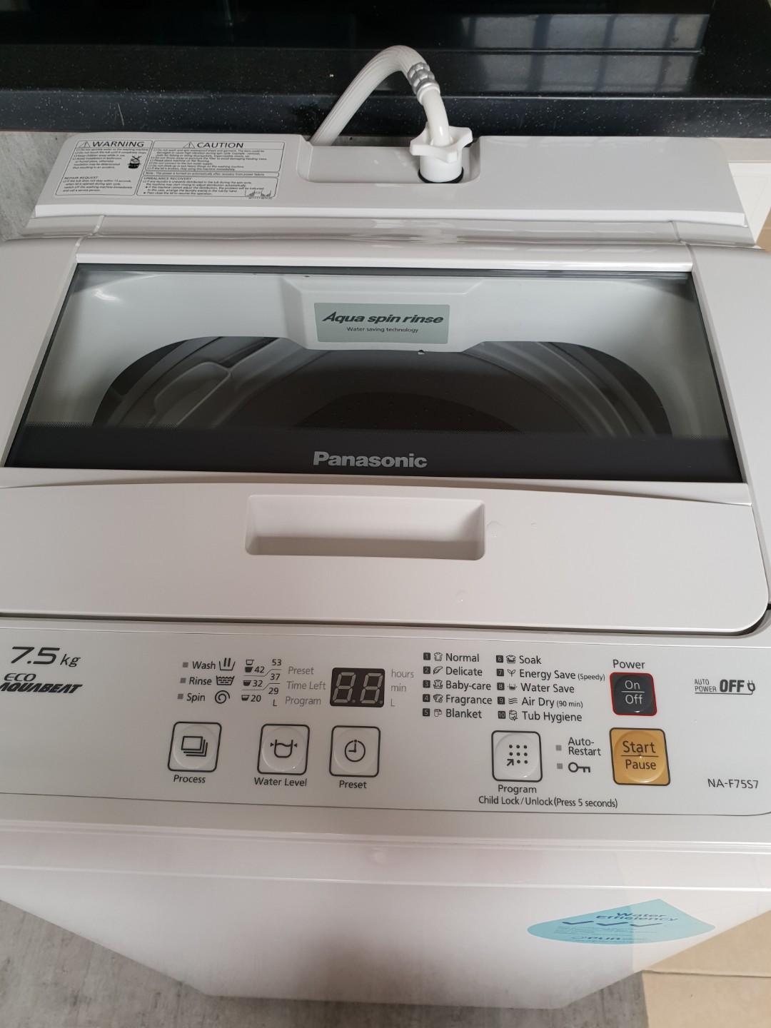 Panasonic Top Load Washing Machine, TV & Home Appliances, Washing ...