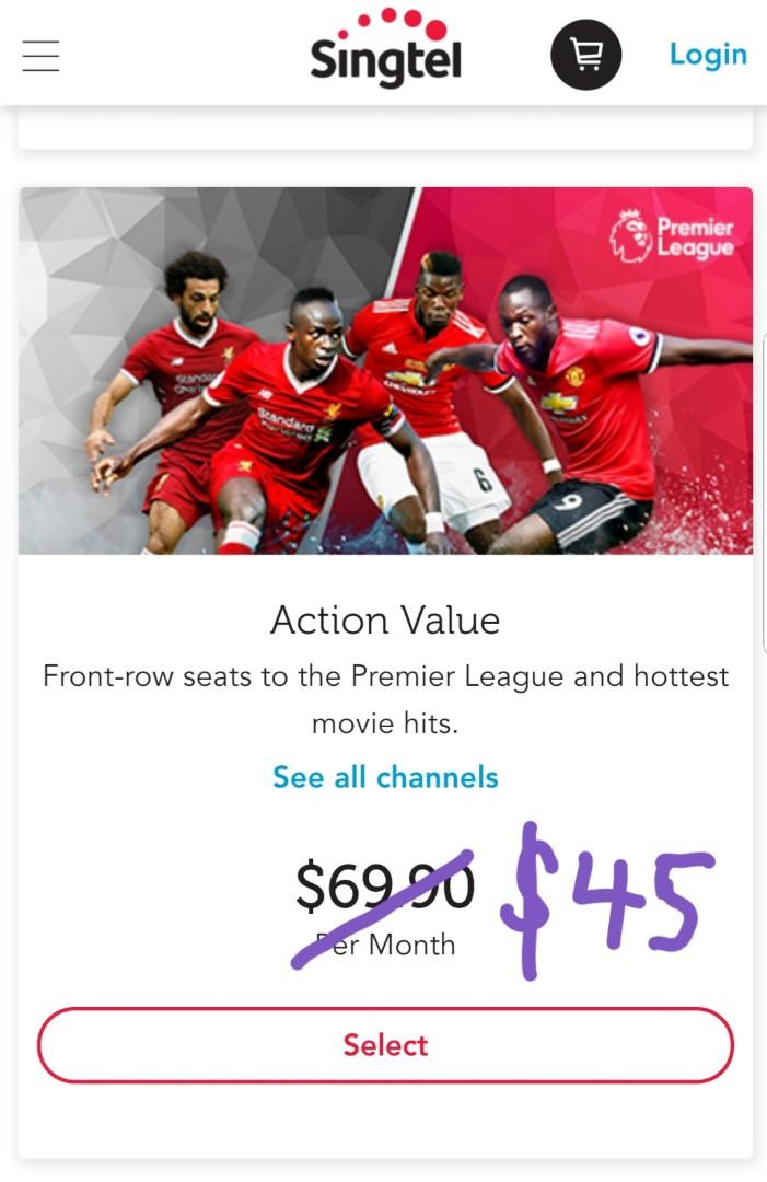 Singtel TV - Action Value Plan, Everything Else on Carousell