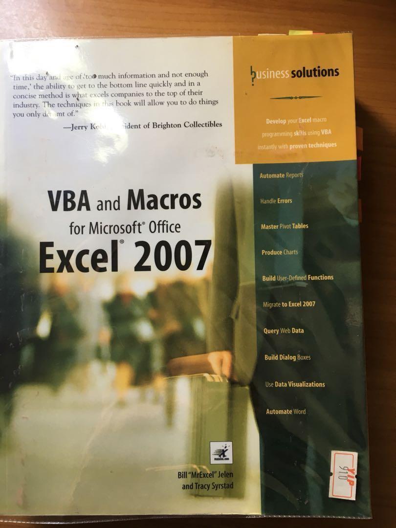 VBA and Macros, Hobbies & Toys, Books & Magazines, Textbooks on Carousell