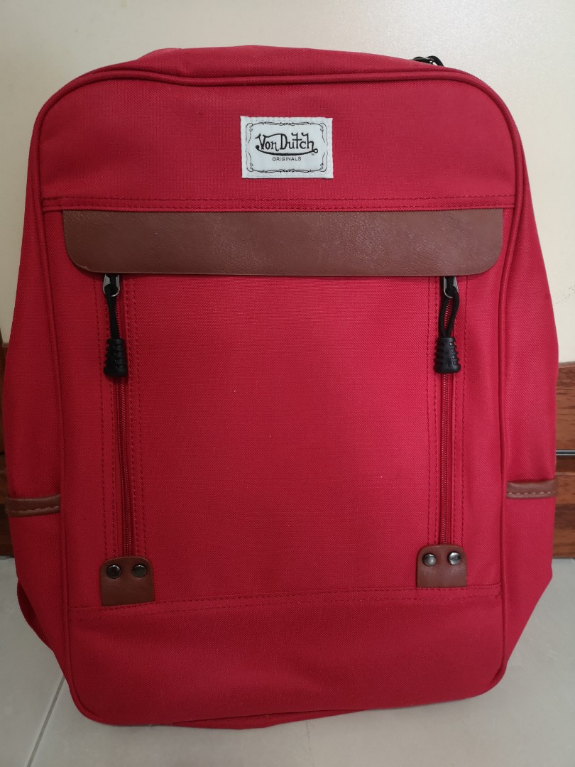 Von Dutch original backpack, Women's Fashion, Bags & Wallets, Backpacks ...
