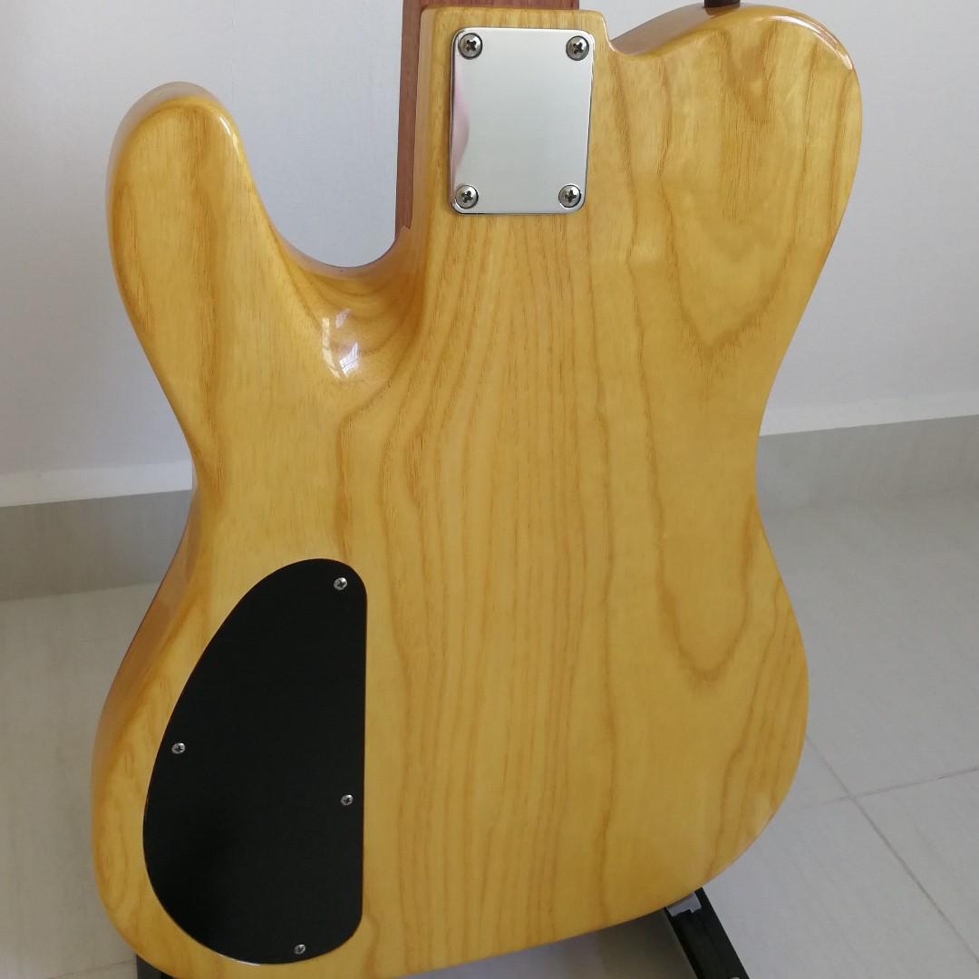 Almost New! Warmoth Tele Body Electric Bass! 24 frets! P+J Pickups ...