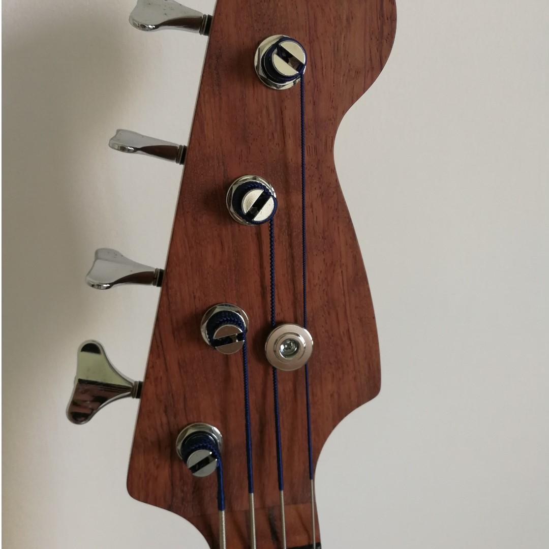 Almost New! Warmoth Tele Body Electric Bass! 24 frets! P+J Pickups ...