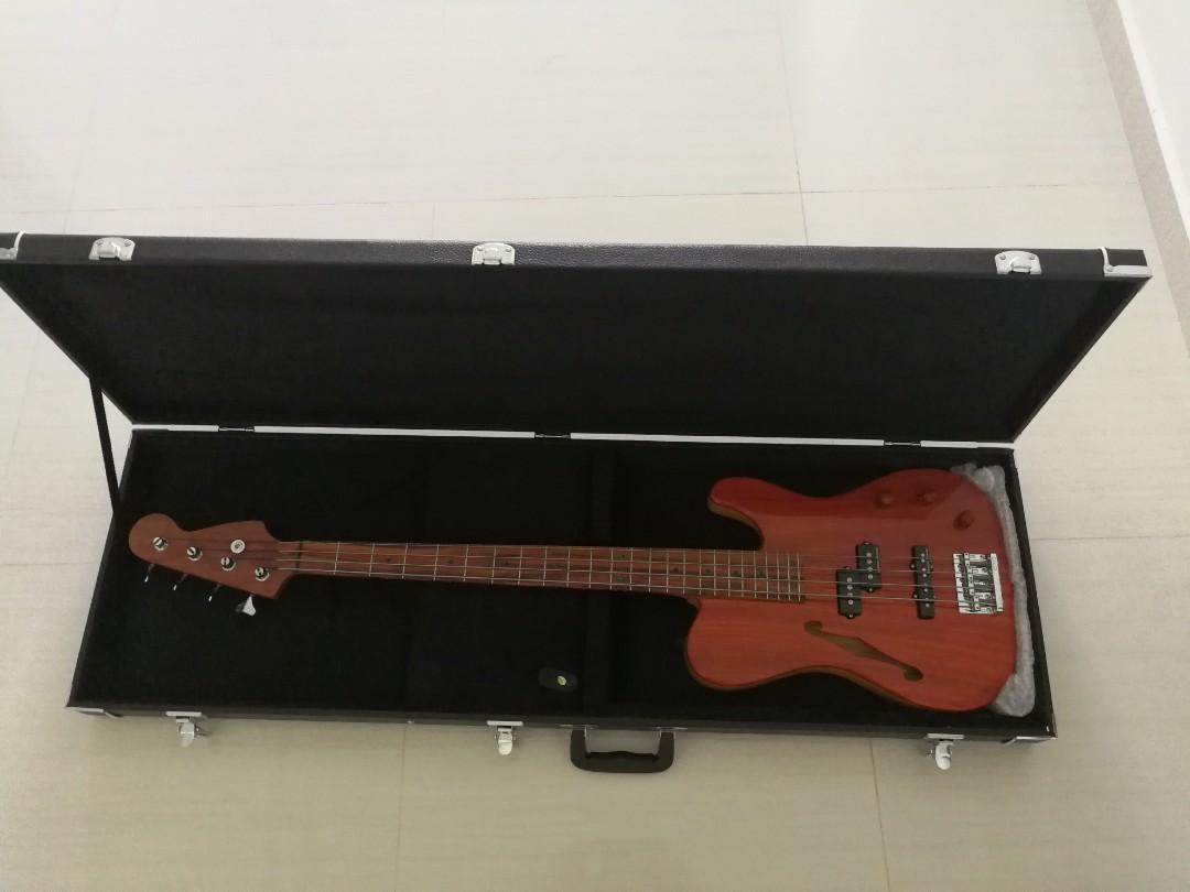 Almost New! Warmoth Tele Body Electric Bass! 24 frets! P+J Pickups ...