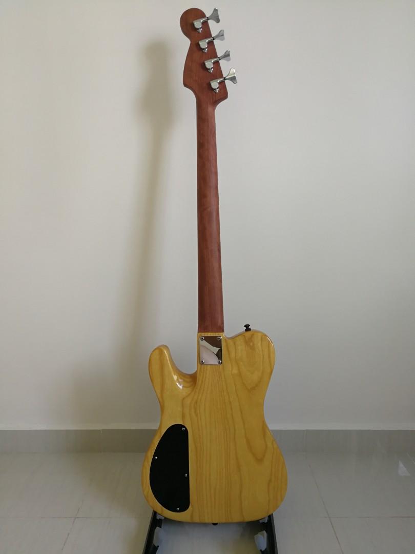 Almost New! Warmoth Tele Body Electric Bass! 24 frets! P+J Pickups ...