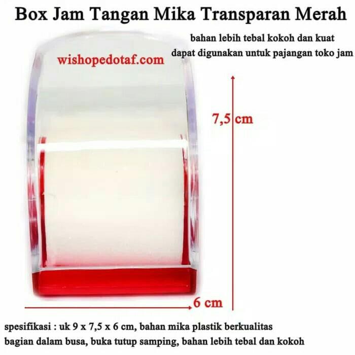 BOX JAM TANGAN TRANSPARAN / BOX JAM MIKA / TEMPAT JAM TANGAN, Olshop ...