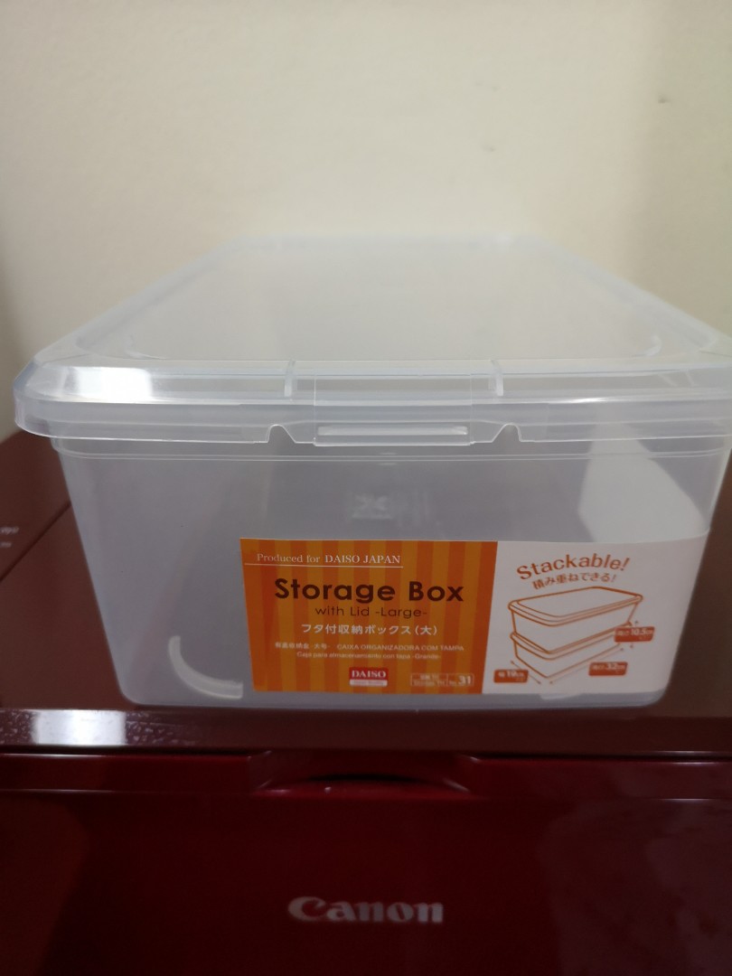 24pcs Daiso storage containers stackable, Everything Else on Carousell