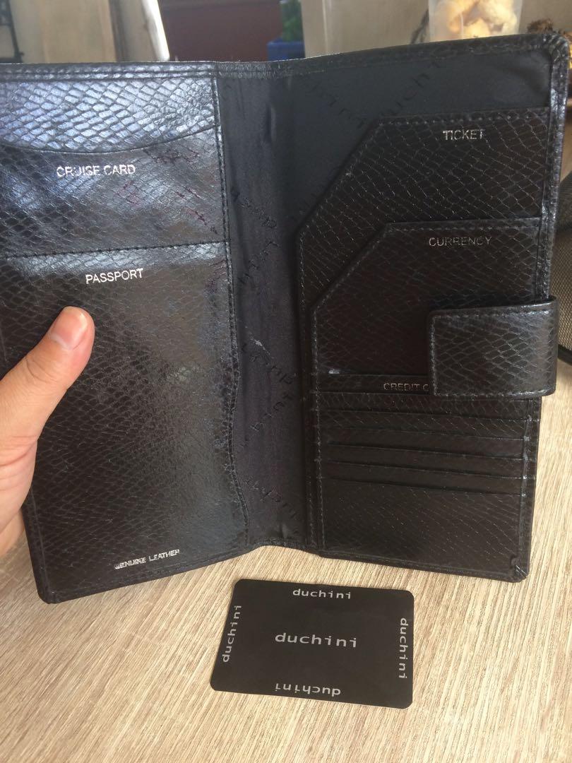 Duchini Passport leather long wallet, Women's Fashion, Bags & Wallets ...