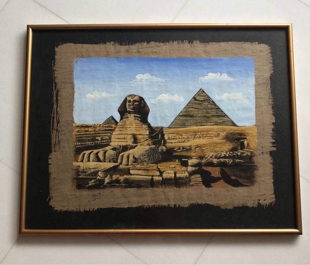 Egypt - The Pyramids of Giza and the Sphinx Painting, Hobbies & Toys ...